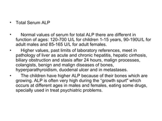 Serum Alkaline Phosphatase Activity And Its Iso Enzymes In | PPT