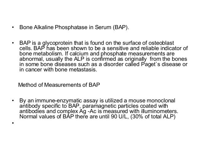 Serum Alkaline Phosphatase Activity And Its Iso Enzymes In