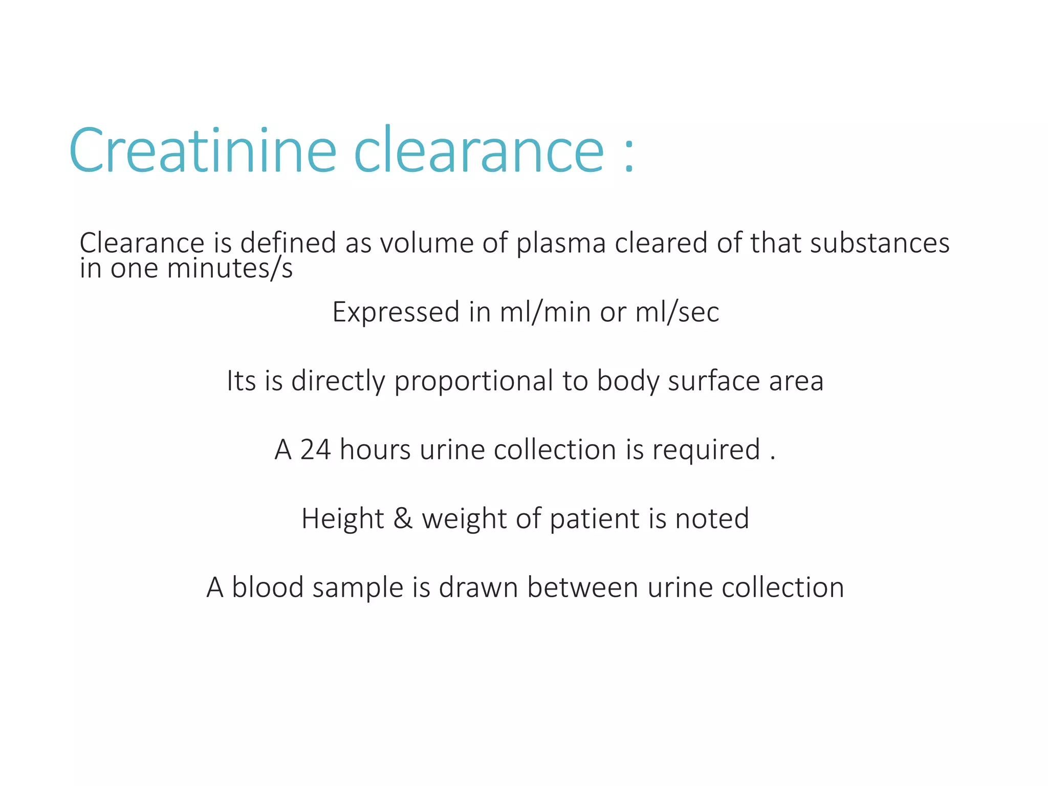 Serum creatinine | PPTX