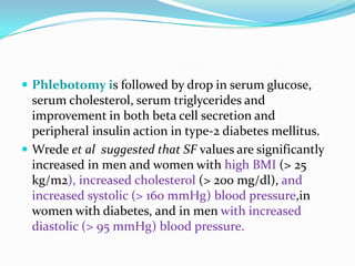Serum ferritin and typell diabetes mellitus | PPTX