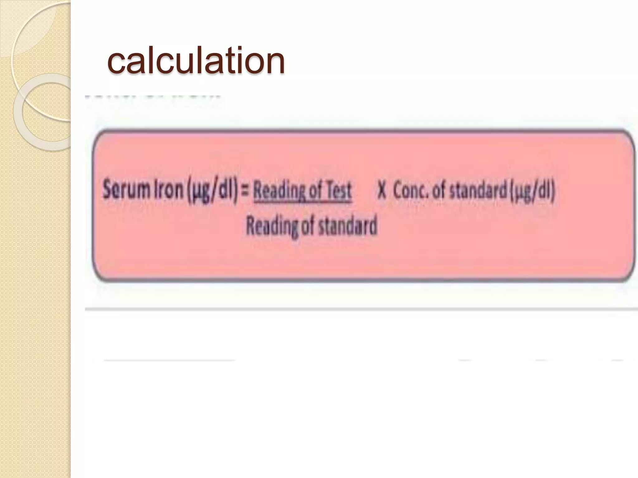 Serum iron estimation & total iron | PPTX