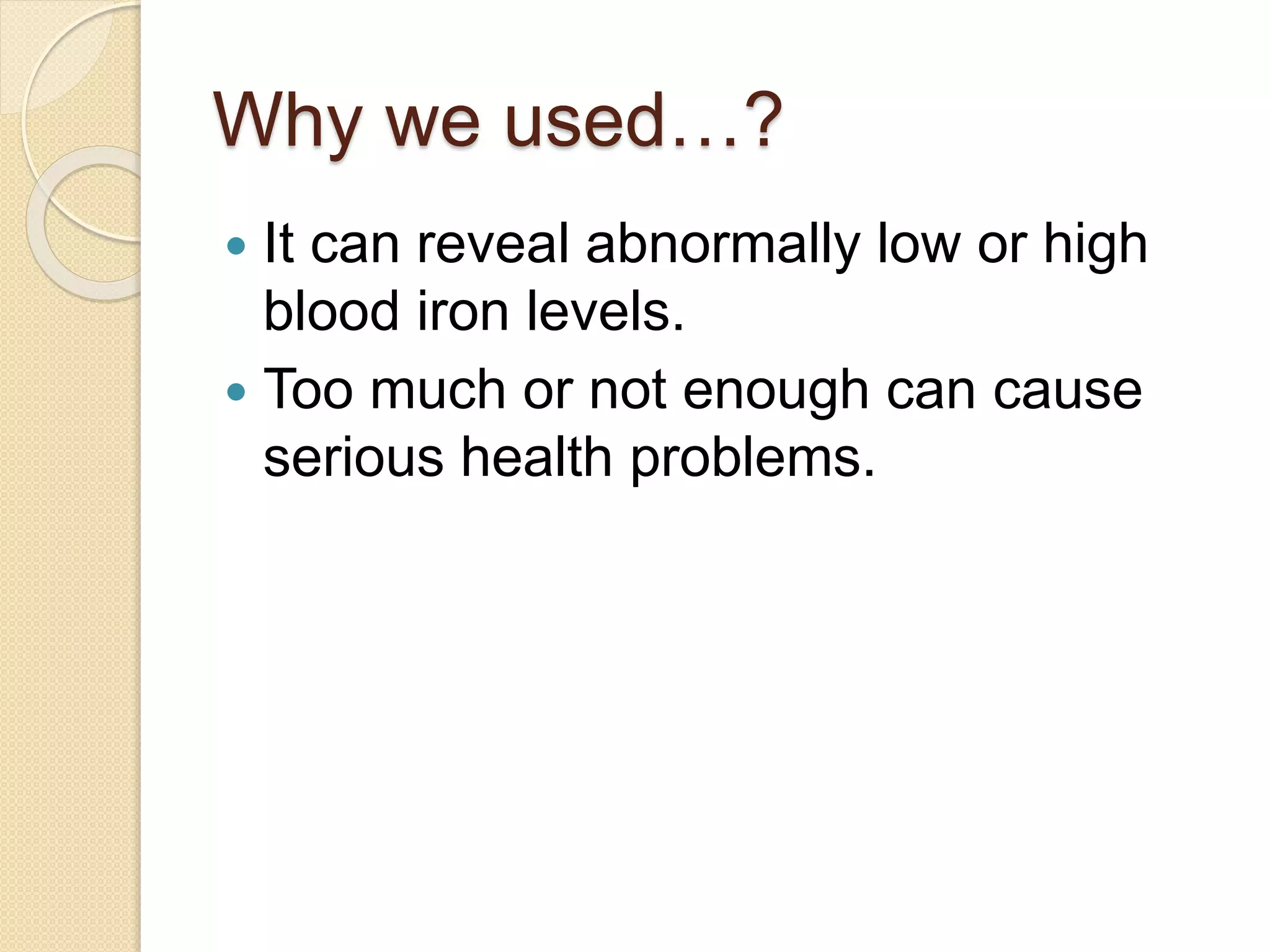 Serum iron estimation & total iron | PPTX