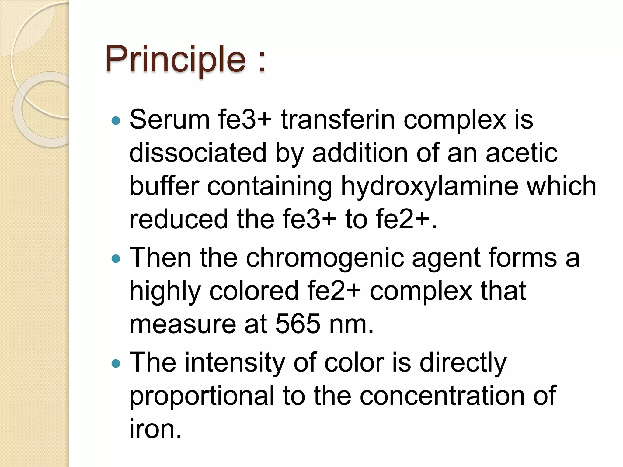 Serum iron estimation & total iron | PPTX