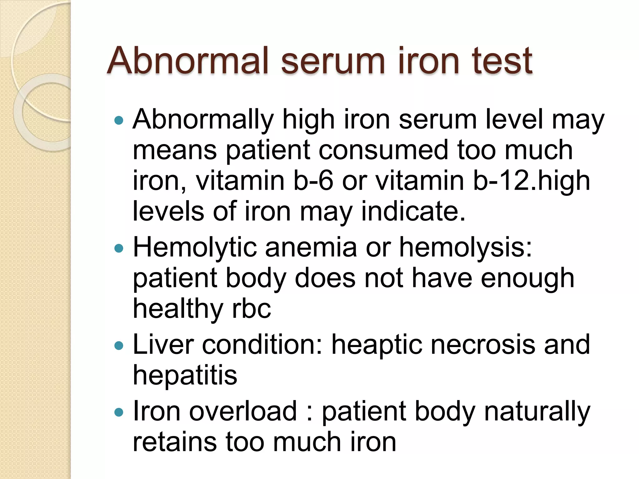 Serum iron estimation & total iron | PPTX