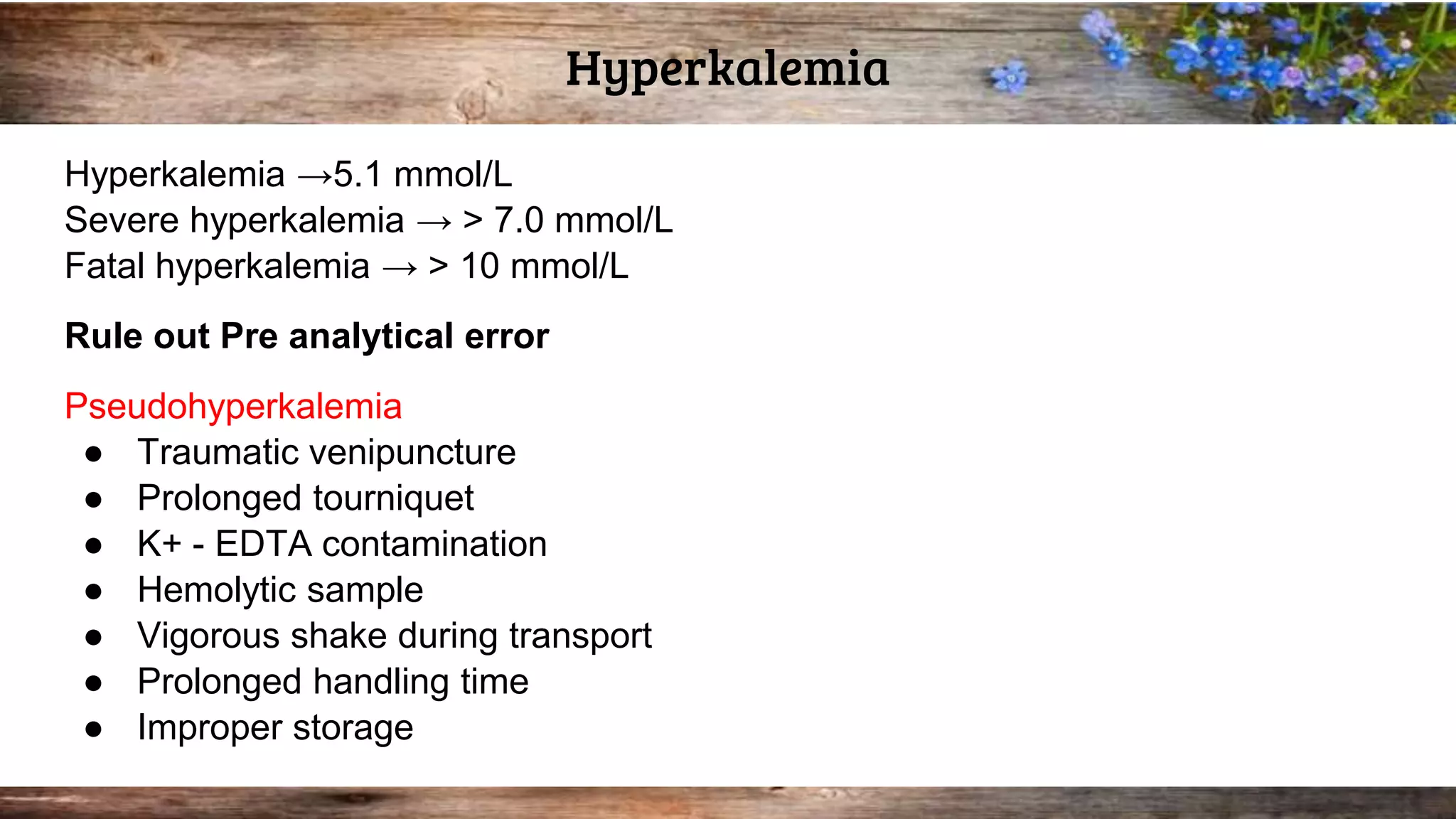 Serum Potassium .pptx | Endocrine and Metabolic Diseases | Diseases and ...