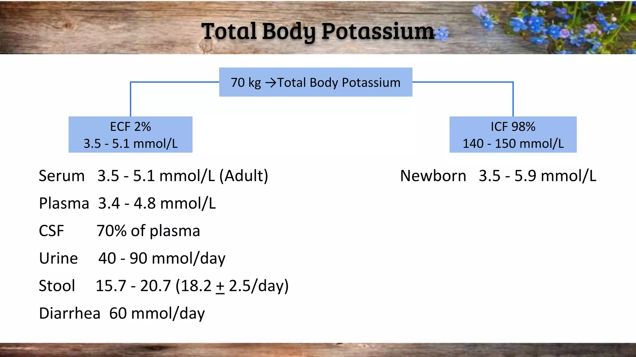 Serum Potassium .pptx | Endocrine and Metabolic Diseases | Diseases and ...