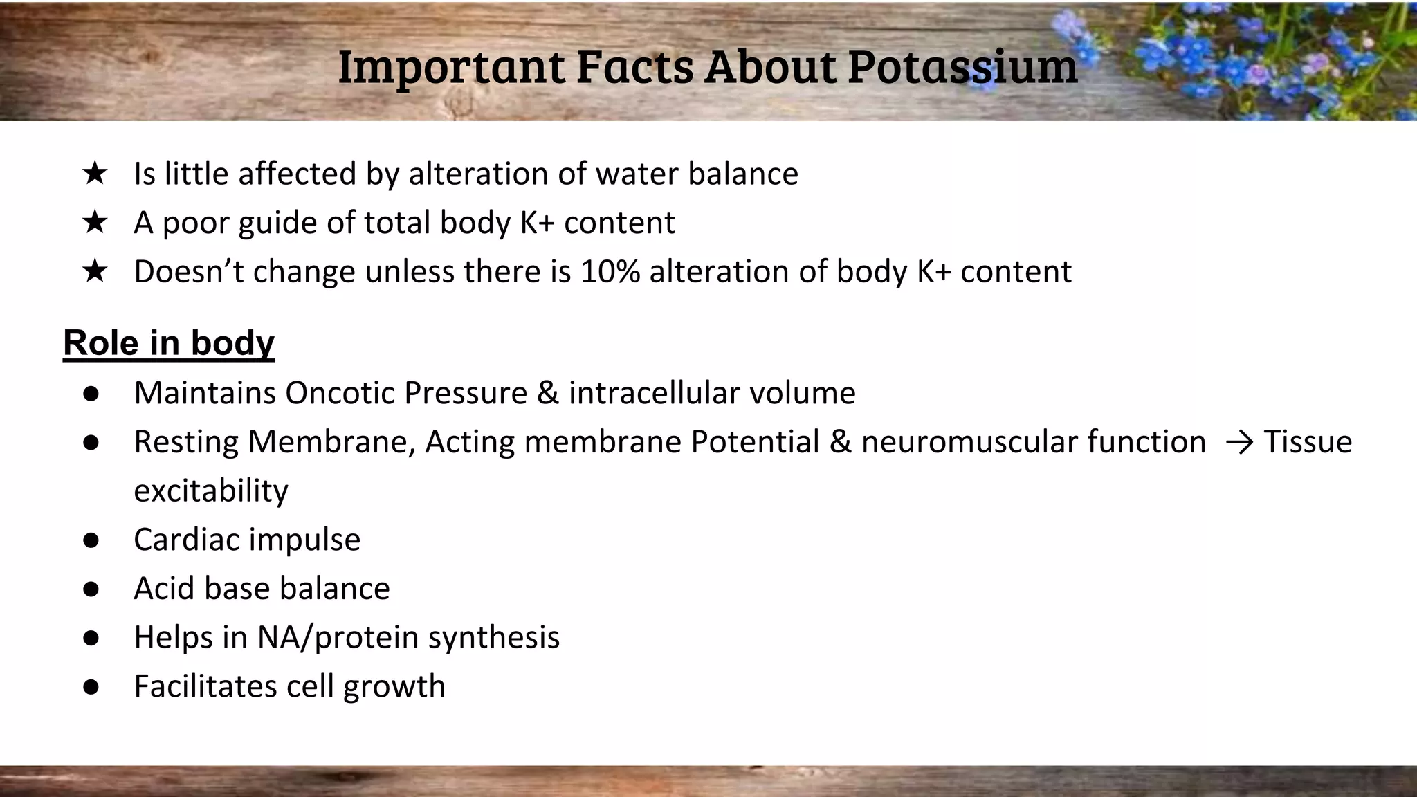 Serum Potassium .pptx | Endocrine and Metabolic Diseases | Diseases and Conditions