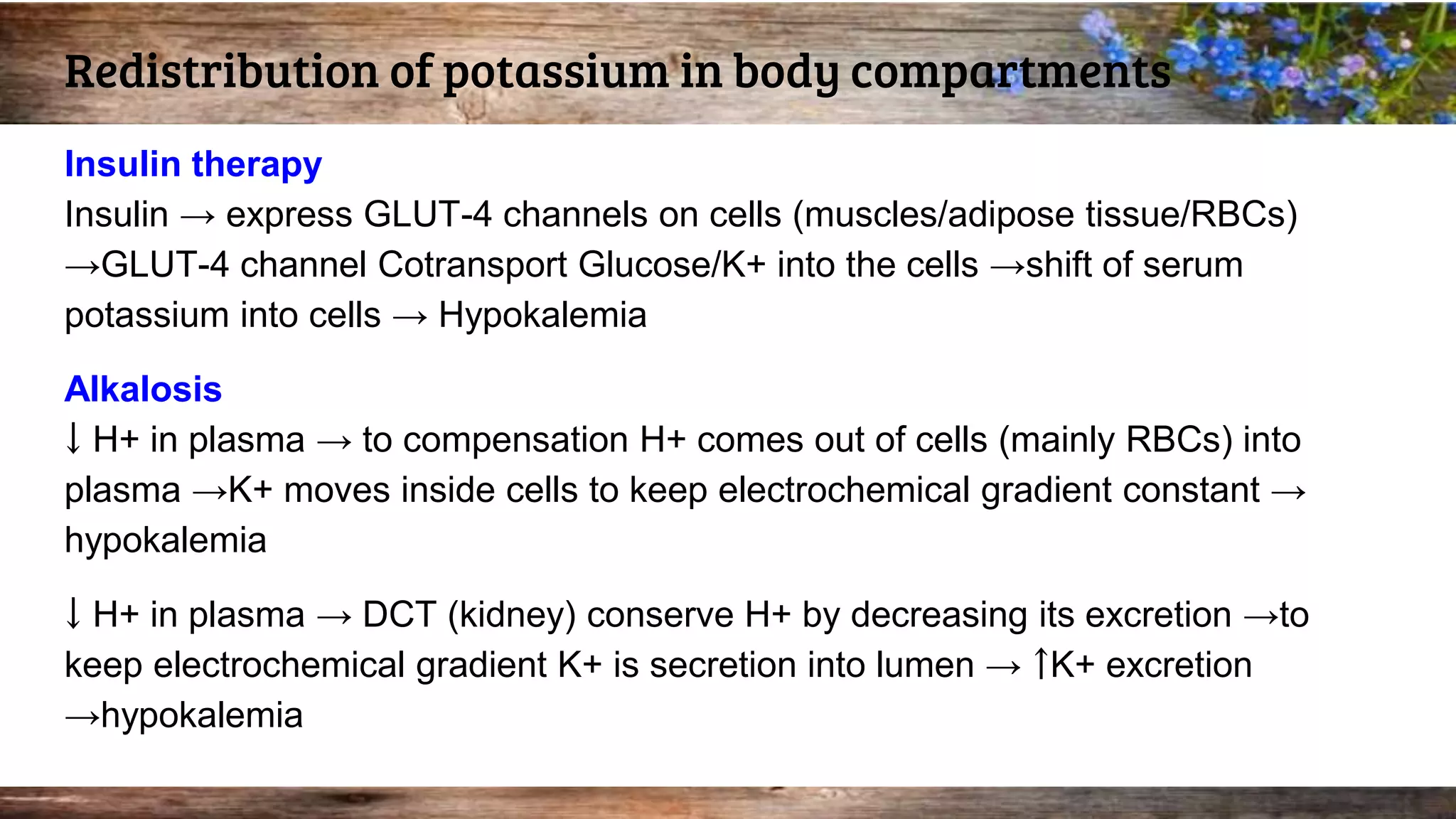 Serum Potassium .pptx | Endocrine and Metabolic Diseases | Diseases and ...