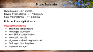 Serum Potassium .pptx | Endocrine and Metabolic Diseases | Diseases and ...