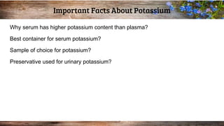 Serum Potassium .pptx