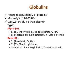 Serum protein analysis and ag ratio | PPT