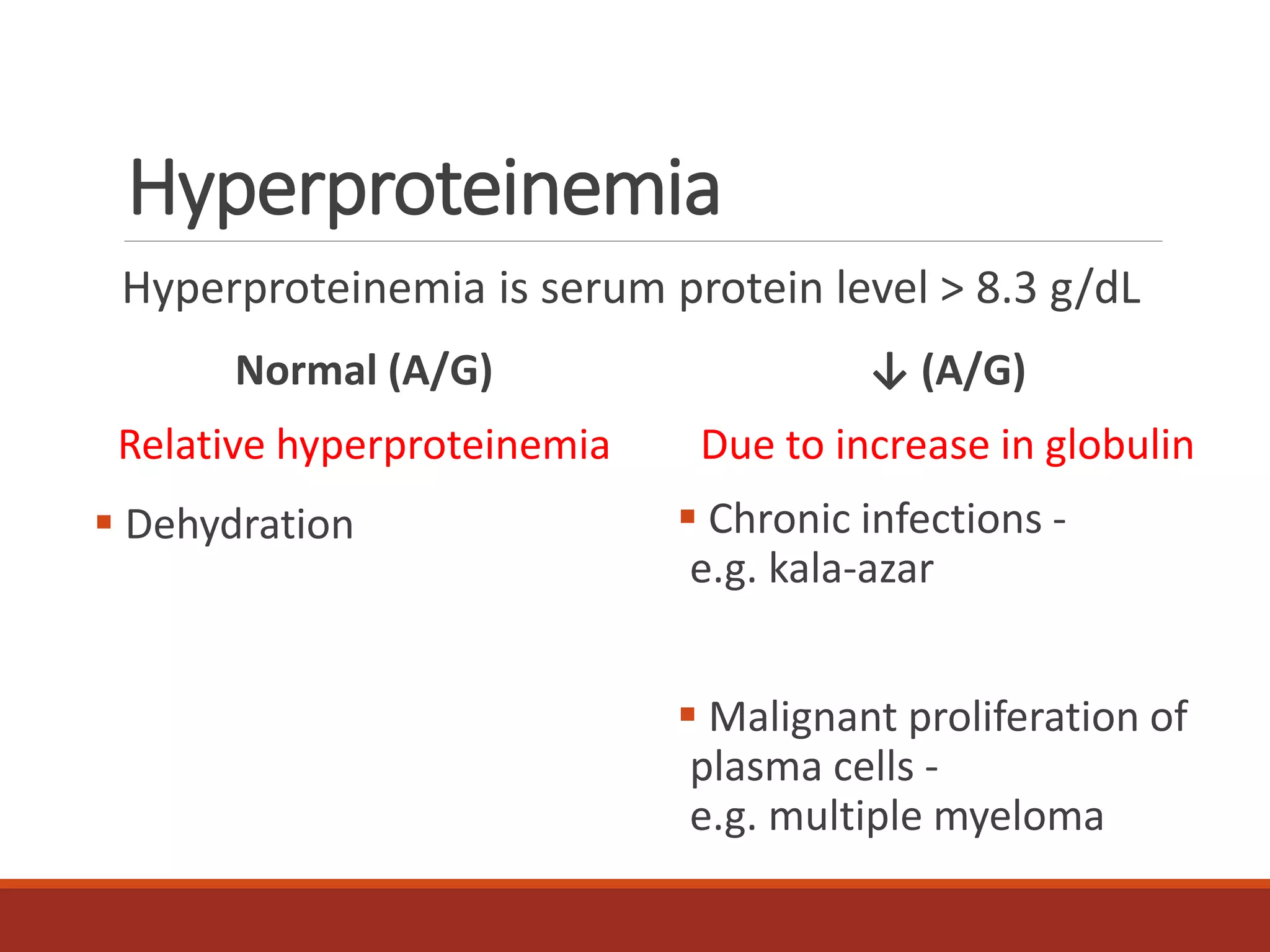 Serum Protein and Albumin-Globulin Ratio | PPTX