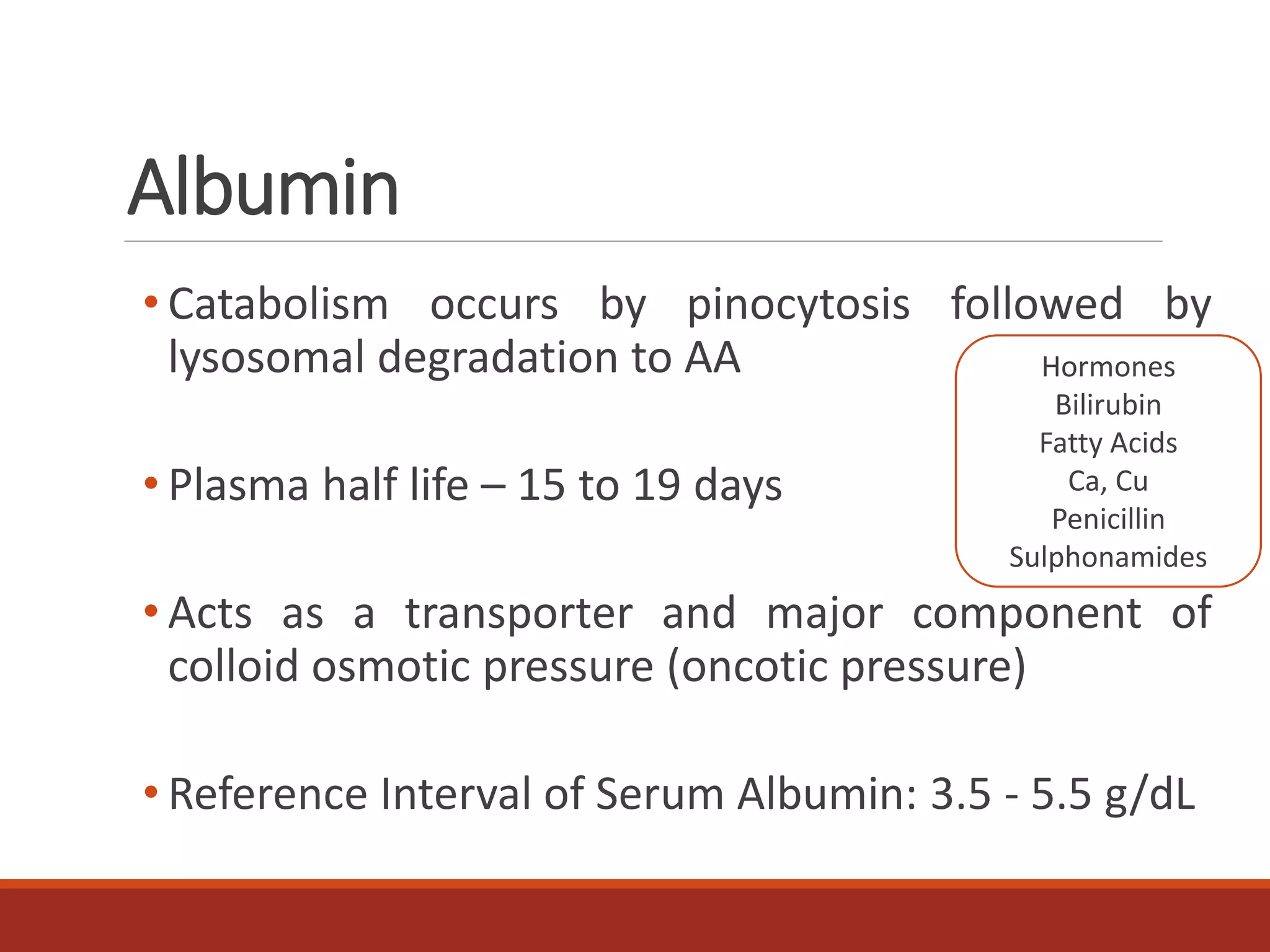 Serum Protein and Albumin-Globulin Ratio | PPTX