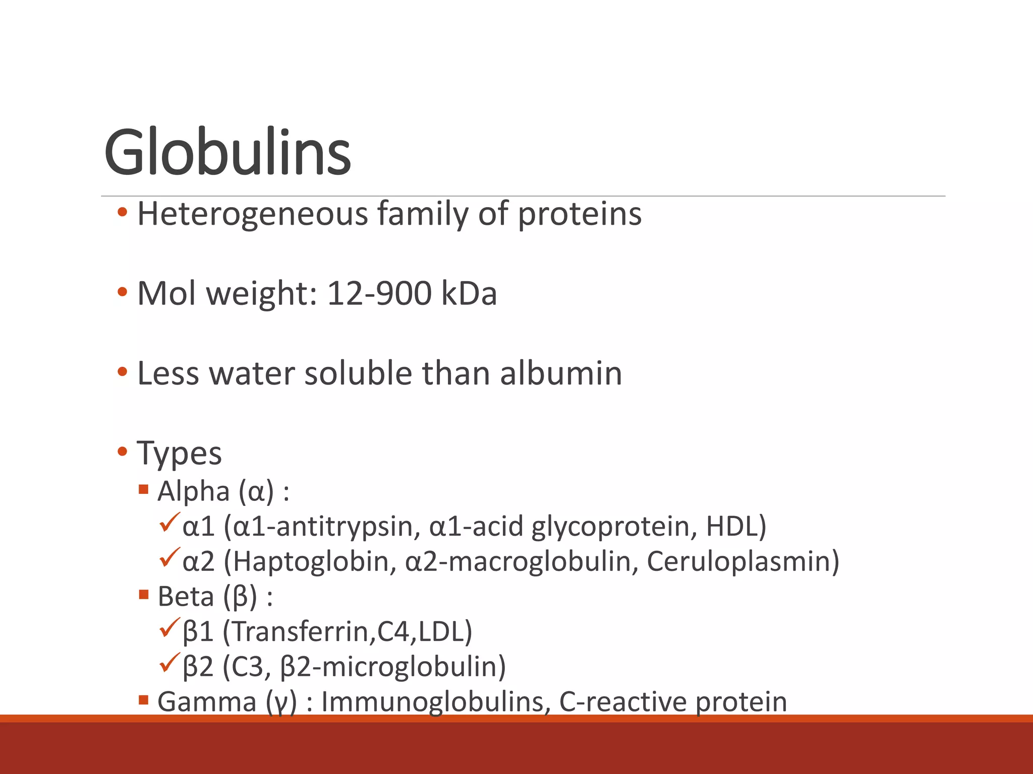 Serum Protein and Albumin-Globulin Ratio | PPTX | Blood Disorders ...