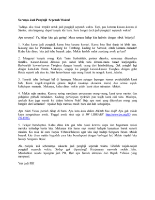 Serunya jadi penginjil sepenuh waktu | PDF