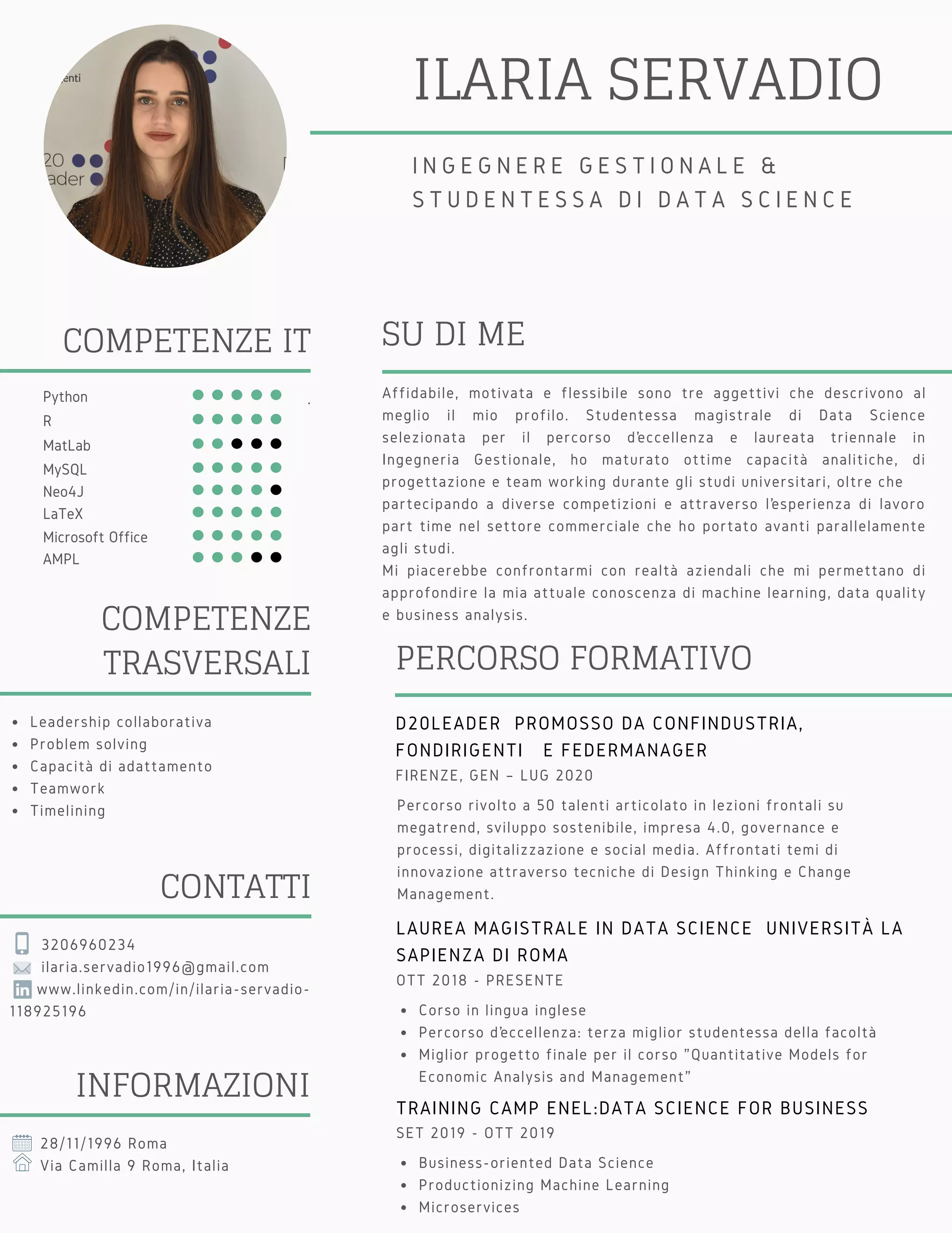 Servadio cv | PDF