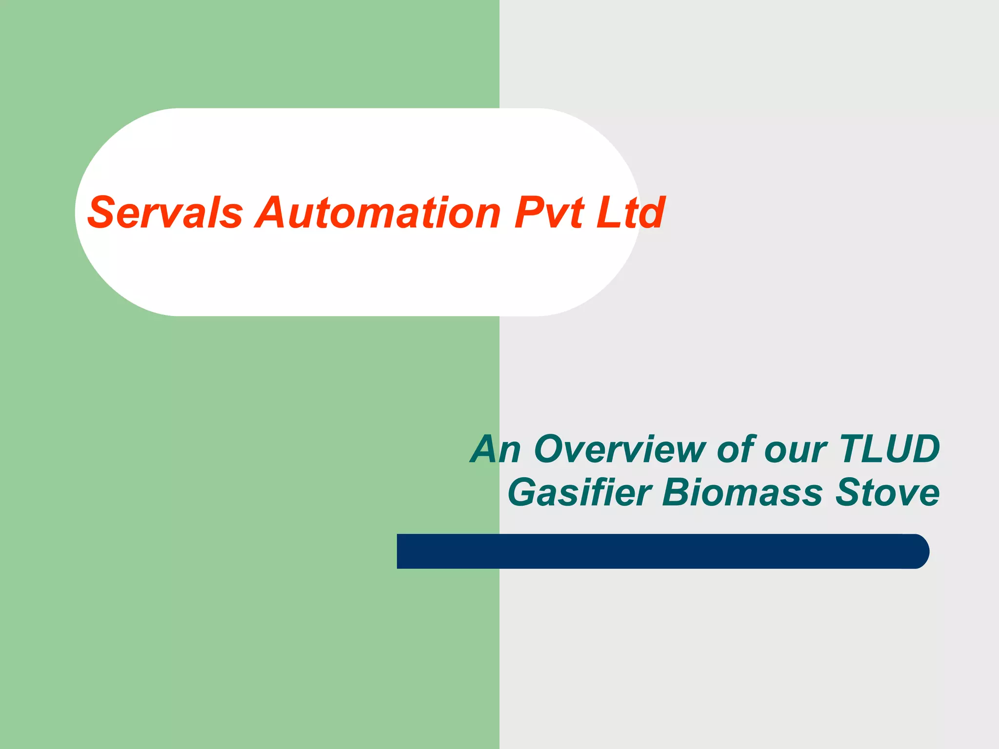 Servals TLUD Biomass Stove Deck | PPT