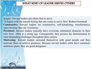 Servant leadership-presentation | PPTX