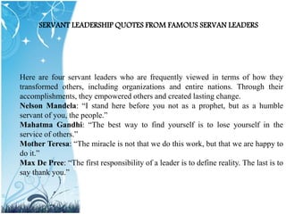 Famous Servant Leaders