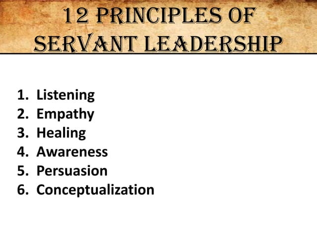 Servant leadership | PPT