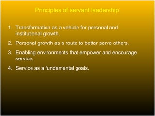 Servant leadership | PPT
