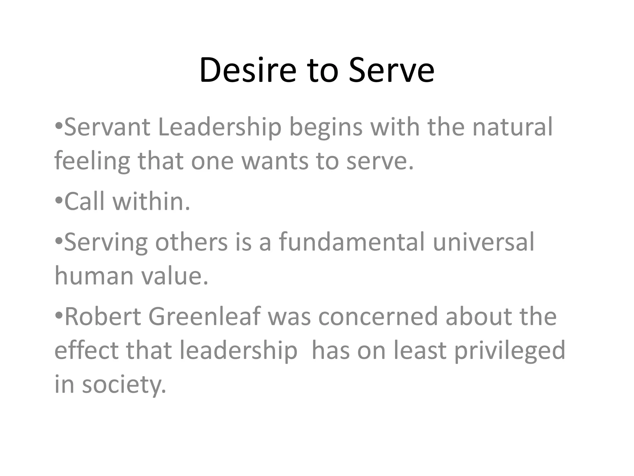 Servant Leadership Characteristics | PPTX