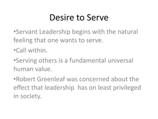 Servant Leadership Characteristics | PPT