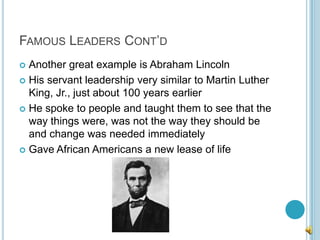 Servant leadership presentation | PPTX