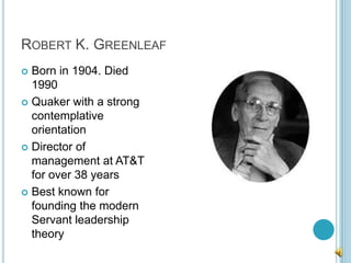 Servant leadership presentation | PPTX