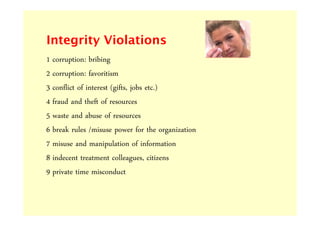 Ethics & Integrity of Governance | PDF