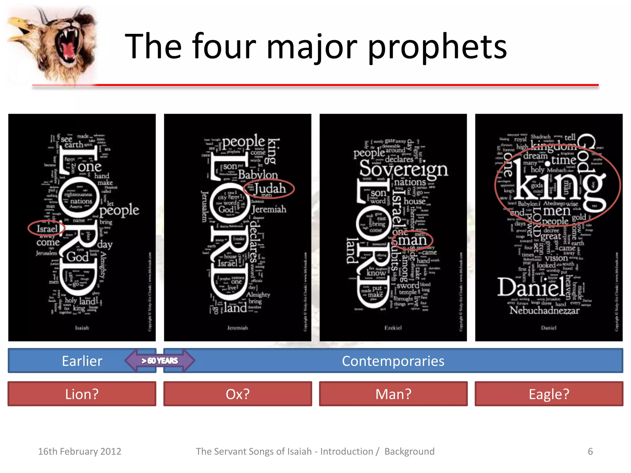 Servant Songs Isaiah - Introduction | PPTX