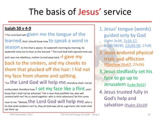 Servant songs of Isaiah - Song 3 | PPT
