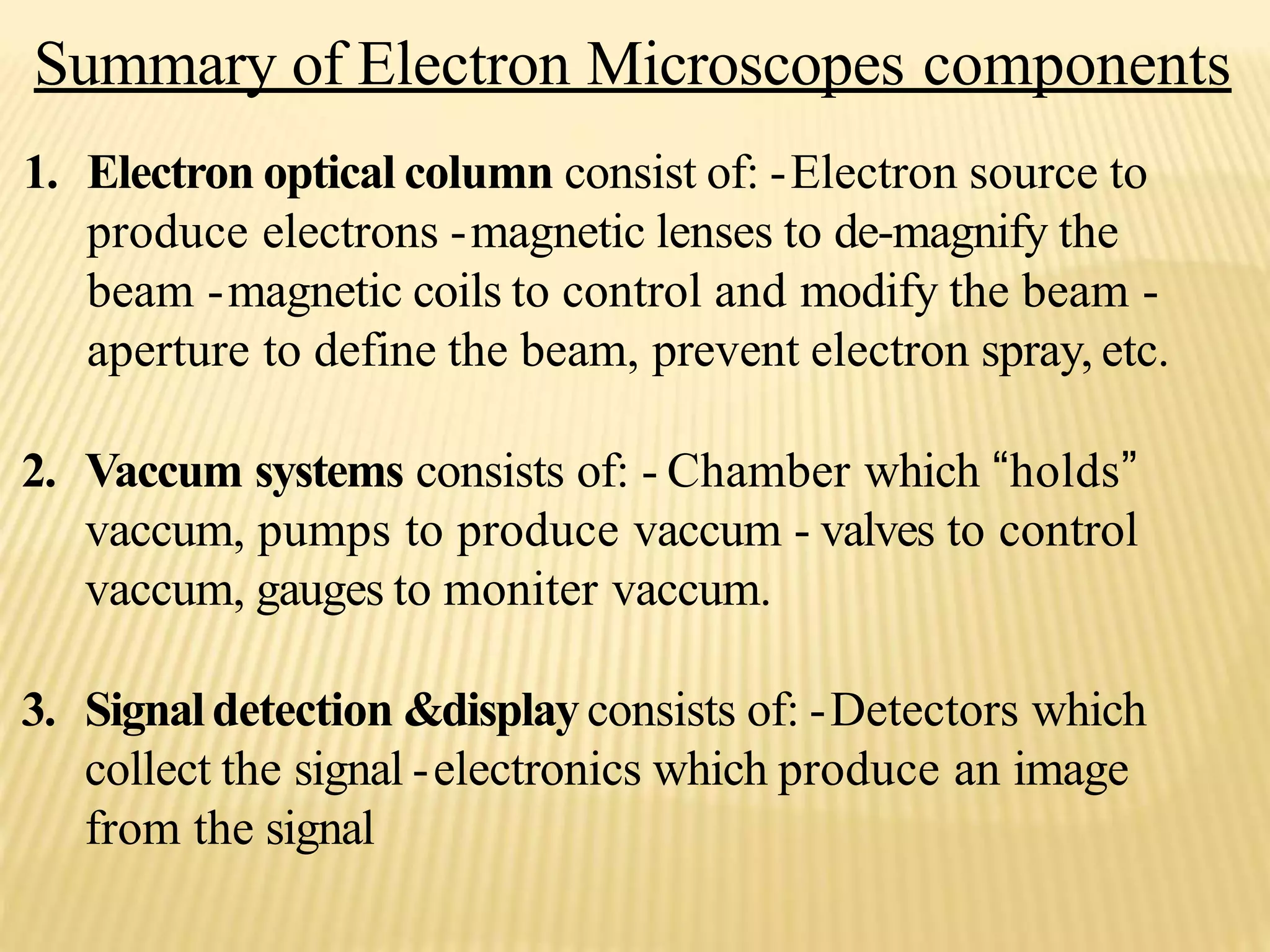 ELECTRON MICROSCOPY (TEM & SEM) | PPTX