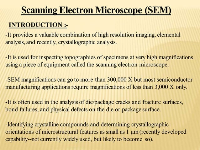 ELECTRON MICROSCOPY (TEM & SEM) | PPTX