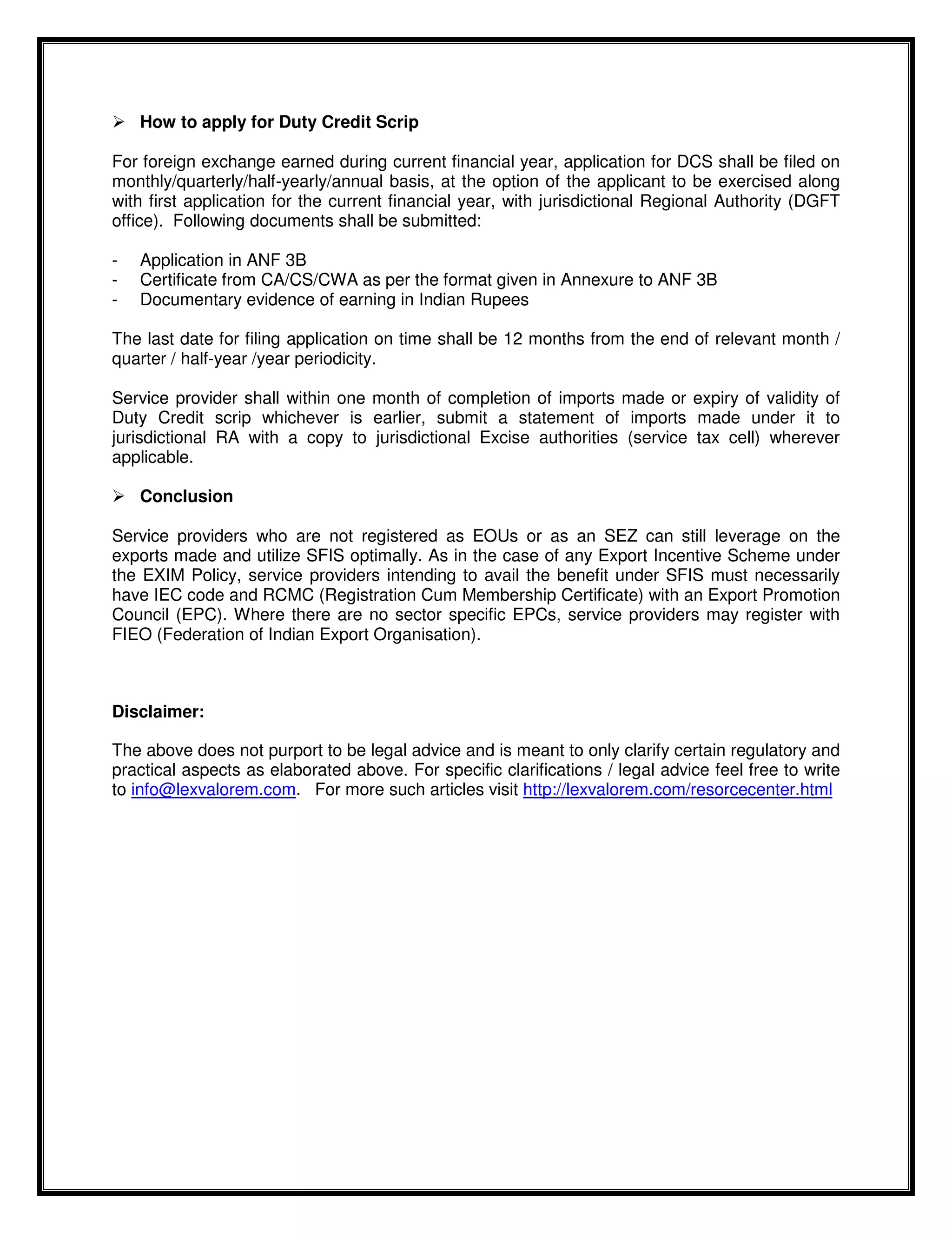 Served From India Scheme (Sfis) | PDF