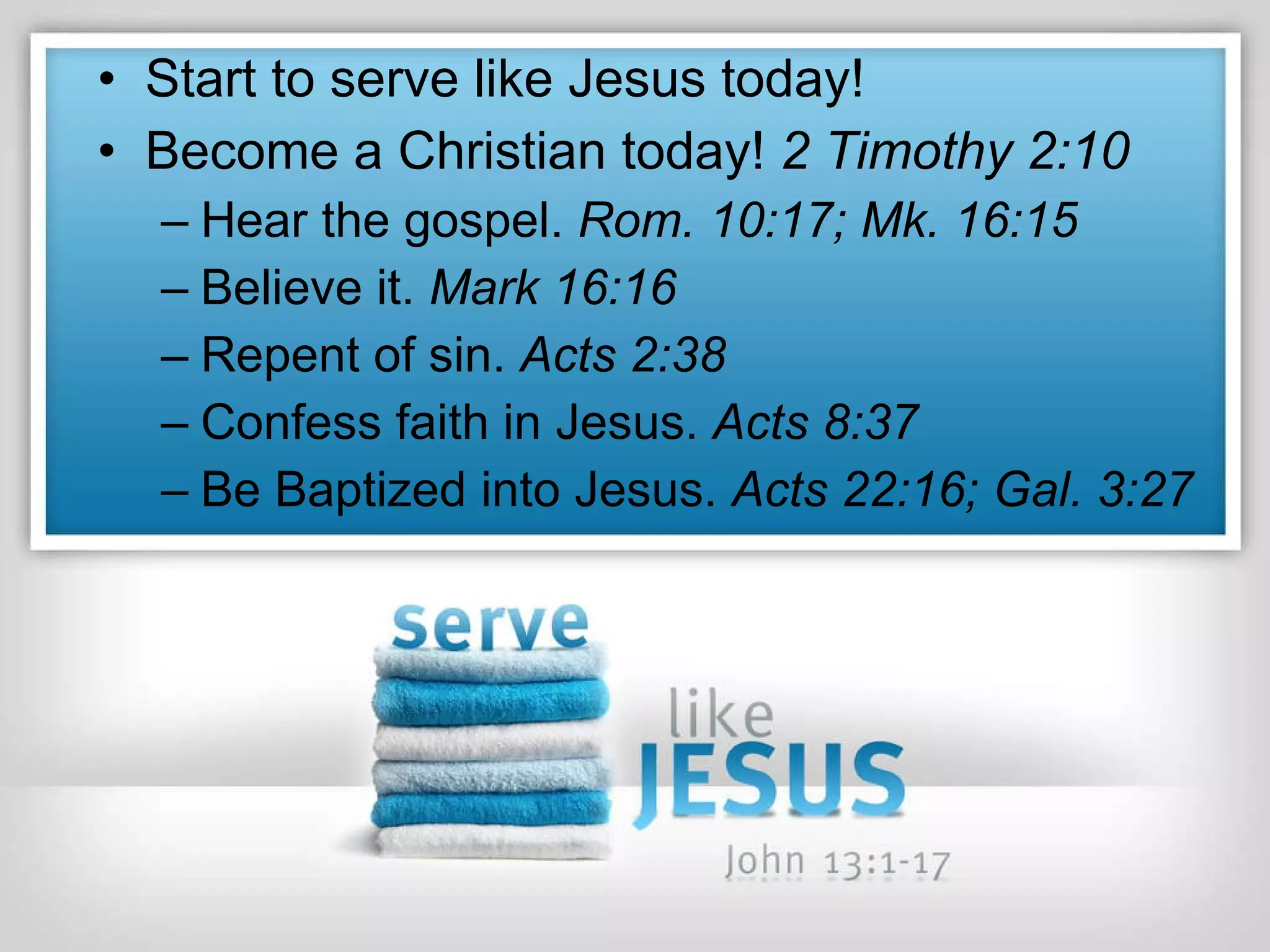 Serve Like Jesus | PPT