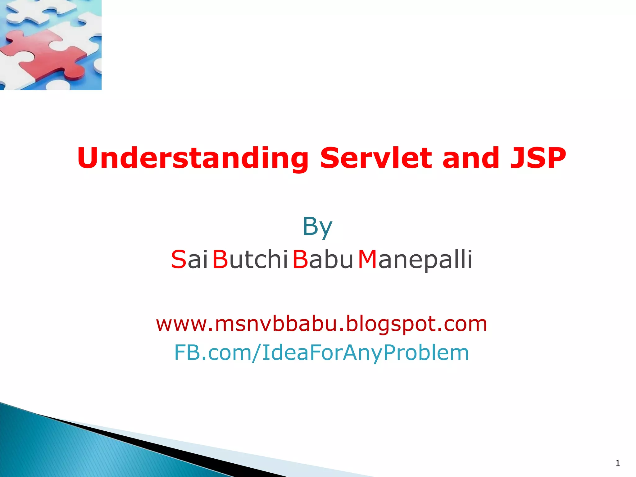 Servelts Jsp By Sai Butchi | PPT