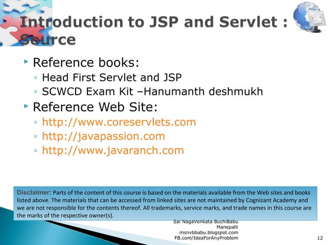 Servelts Jsp By Sai Butchi | PPT
