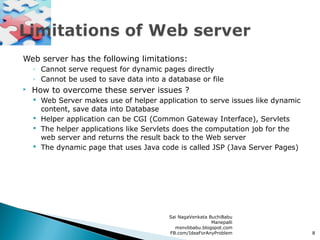 Servelts Jsp By Sai Butchi | PPT