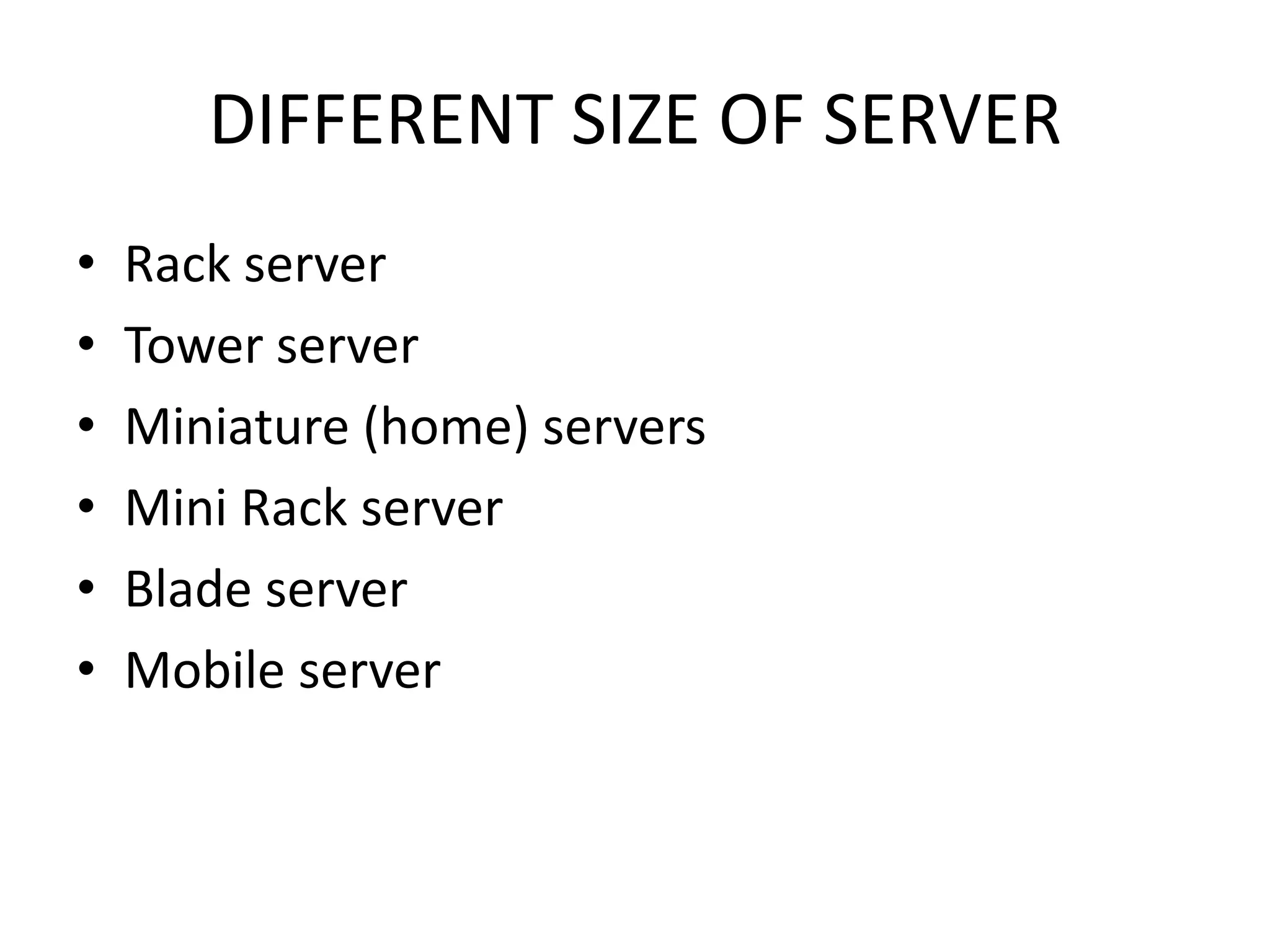 Basic Server PPT (THDC) | PPTX