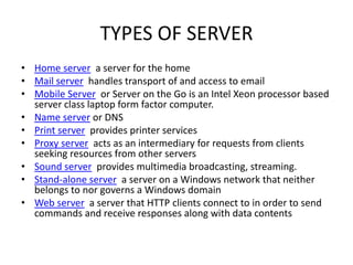 Basic Server PPT (THDC) | PPT