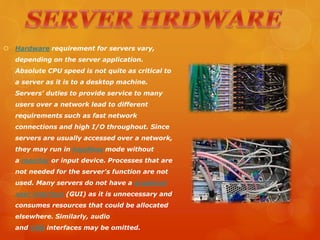 Server and Its Types - Presentation | PPTX