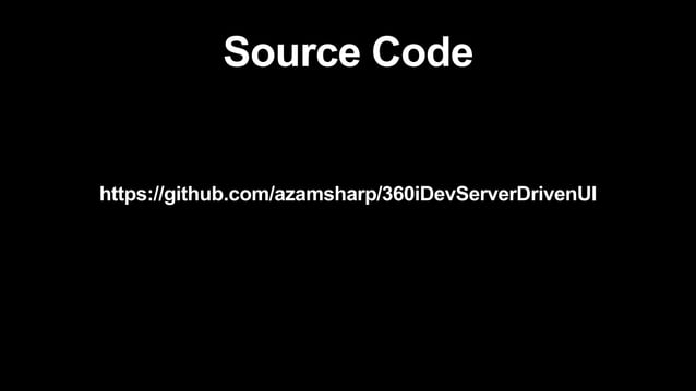 Server Driven UI in iOS | PPT