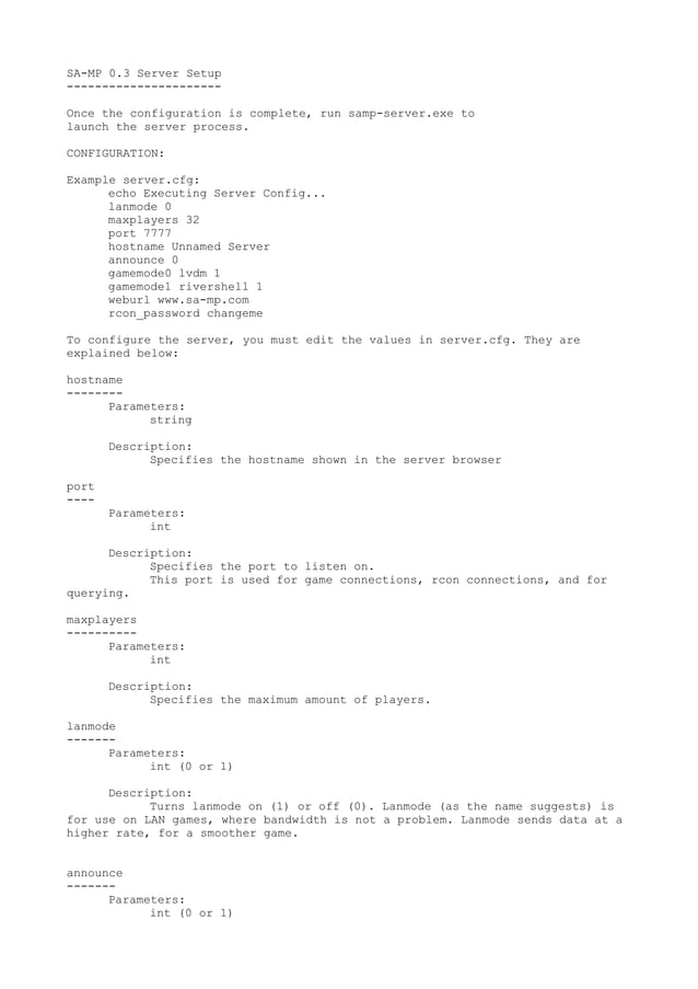 Server readme | TXT | Internet | Computing