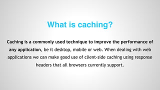 Simple server side cache for Express.js with Node.js
