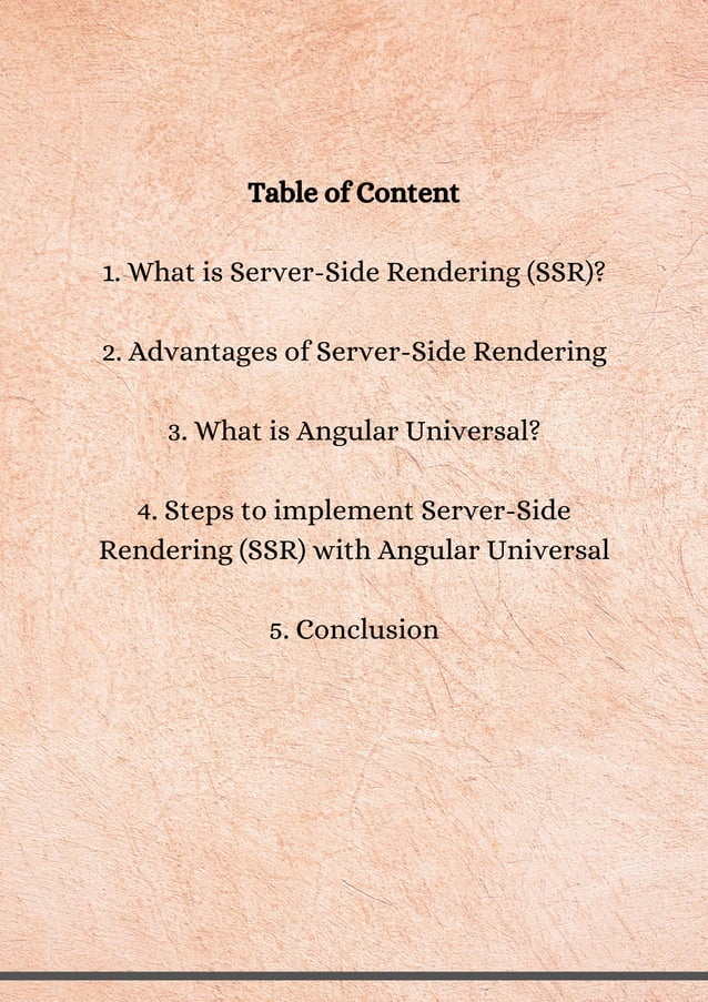 Server-Side Rendering (SSR) with Angular Universal | PDF Server-Side Rendering (SSR) with Angular Universal | PDF