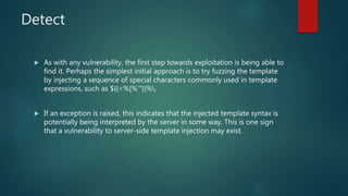 Server Side Template Injection by Mandeep Jadon | PPTX