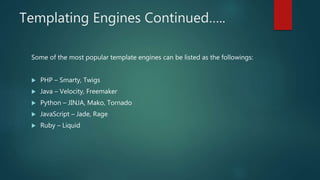 Server Side Template Injection by Mandeep Jadon | PPTX