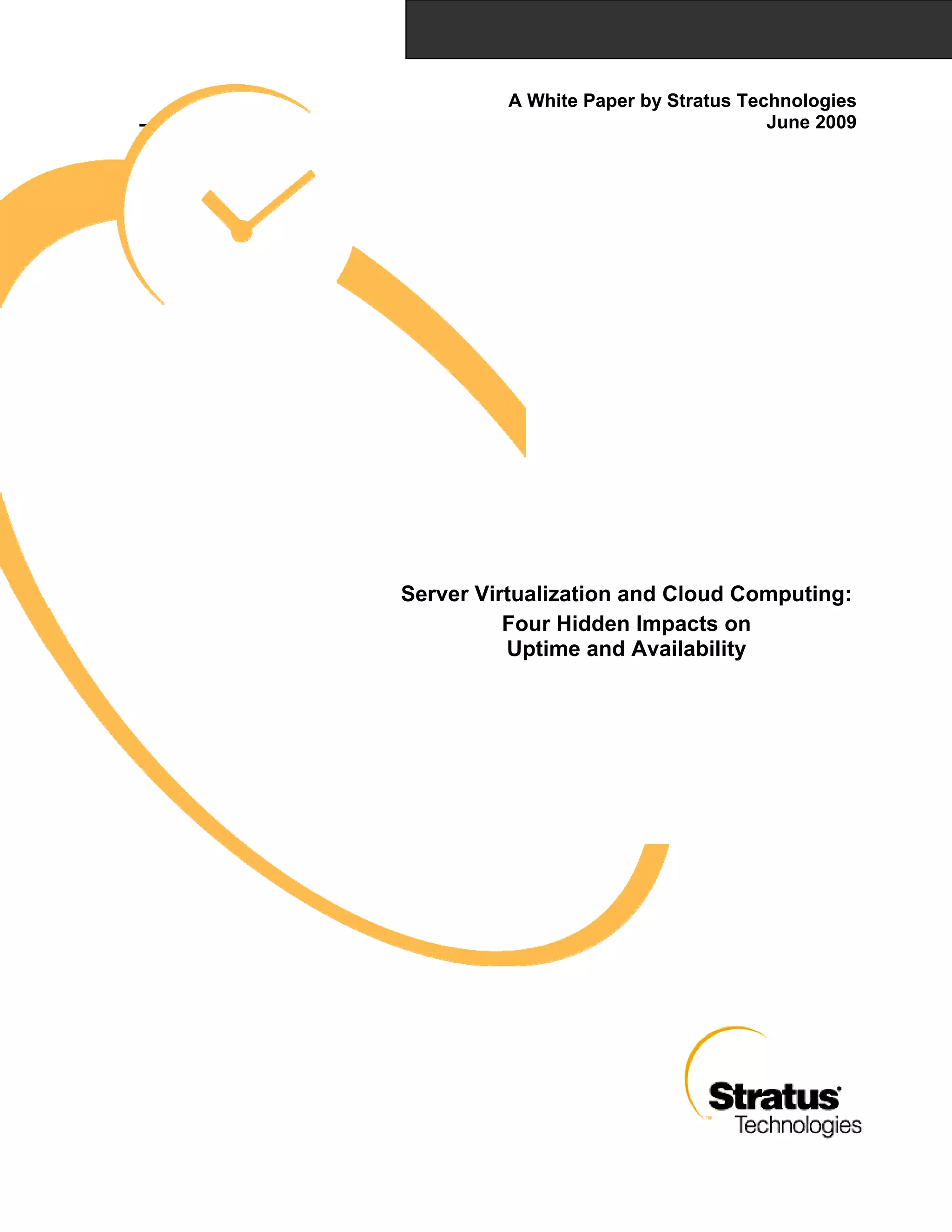Server Virtualization and Cloud Computing: Four Hidden Impacts on ... | PDF