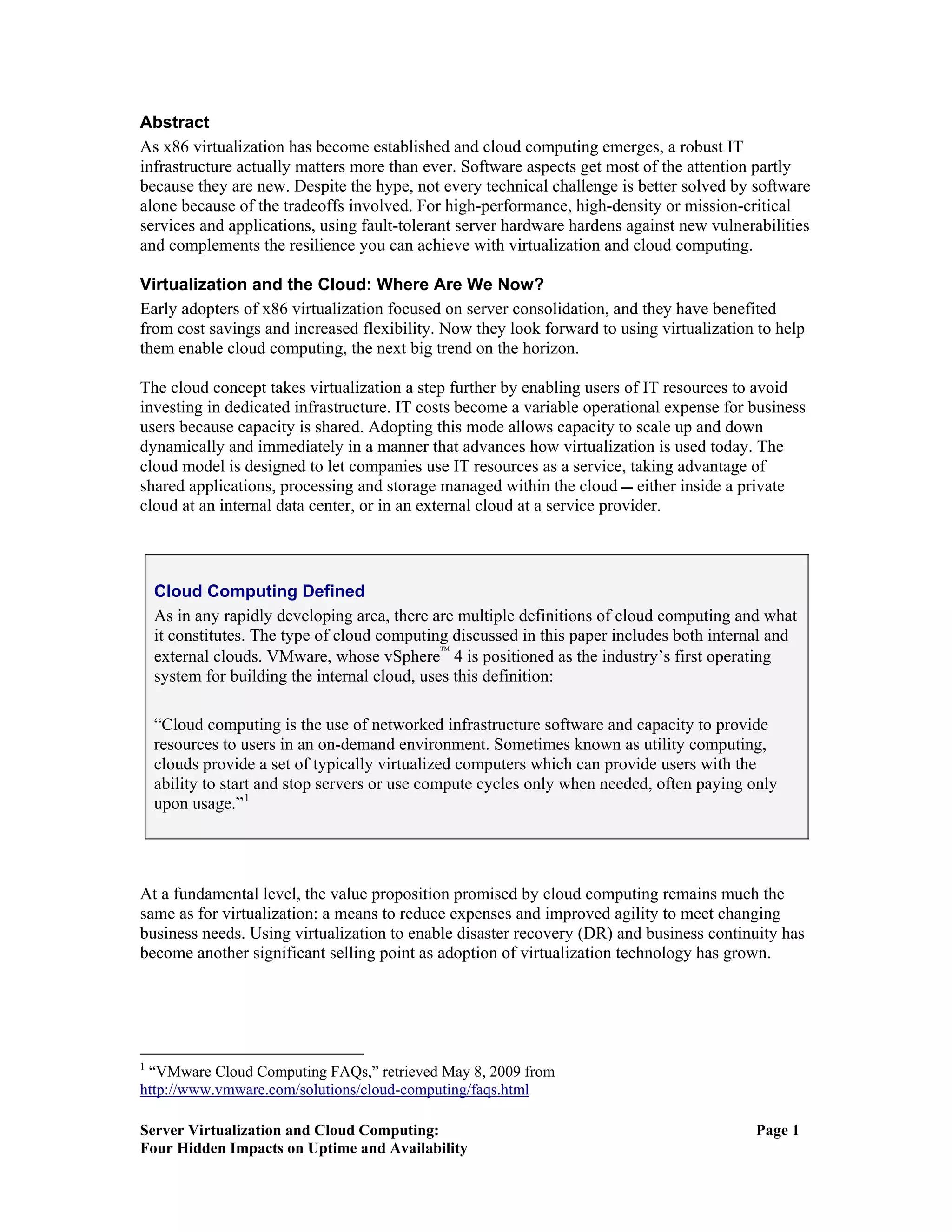 Server Virtualization and Cloud Computing: Four Hidden Impacts on ... | PDF